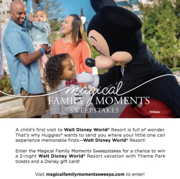 Enter The Magical Family Moment Sweepstakes For A Chance To Win A ...