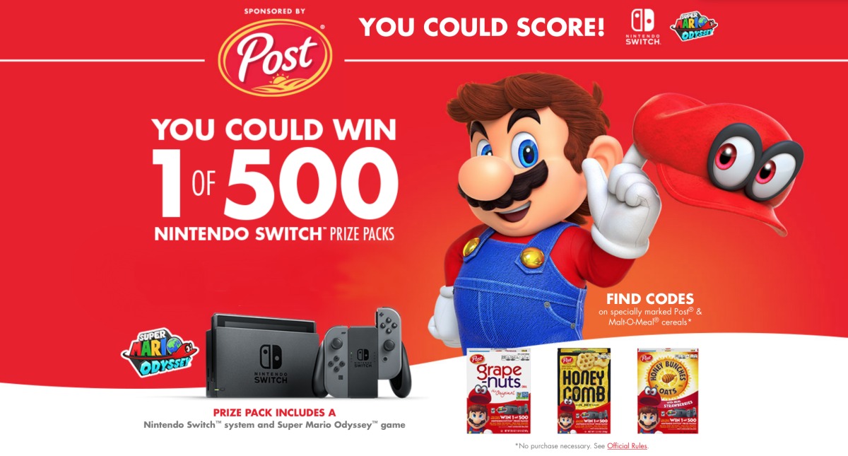 Pick Up Post Cereals At Publix For A Chance To Win 1 of 500 Nintendo ...