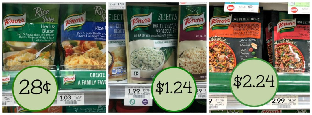 Save On Knorr Sides, Selects, or One Skillet Meal Products – As Low As 28¢ Per Package ...