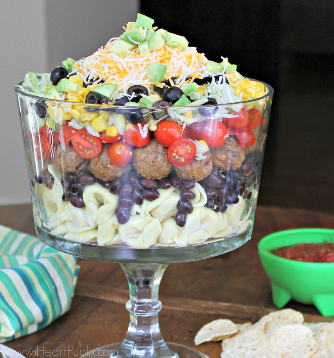 Layered Taco Tortellini Salad – Perfect Meal For The Celentano Meatball ...