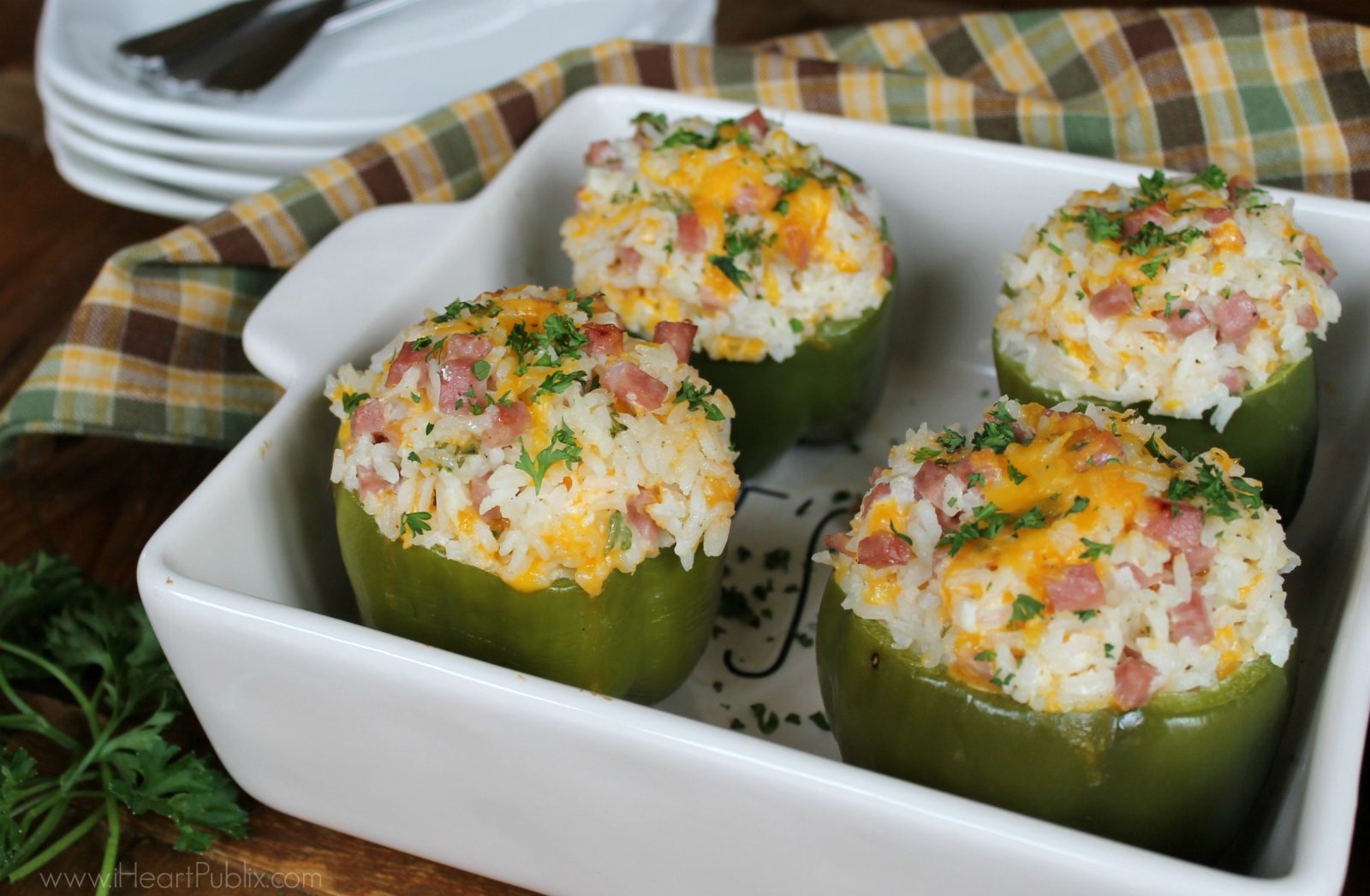 Cheesy Rice & Ham Stuffed Peppers – Quick & Tasty Recipe Made With ...