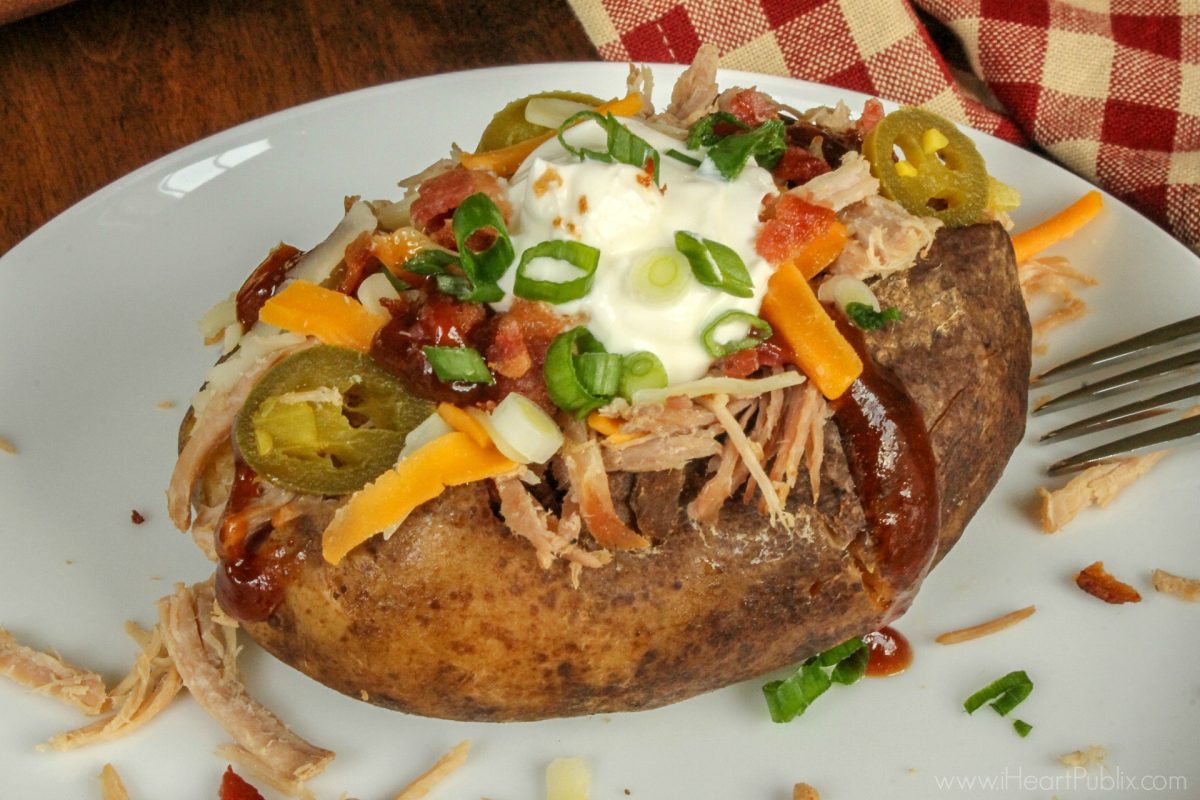 Slow Cooker Loaded Pork Stuffed Baked Potatoes + Enter The Shake it Up ...
