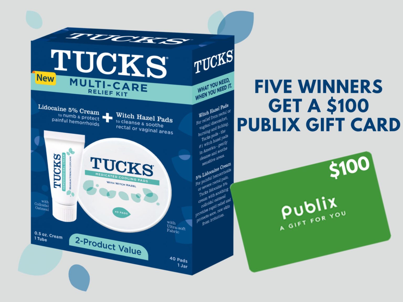 Look For Tucks Multi-Care Relief Kit At Publix + Enter To Win One Of ...