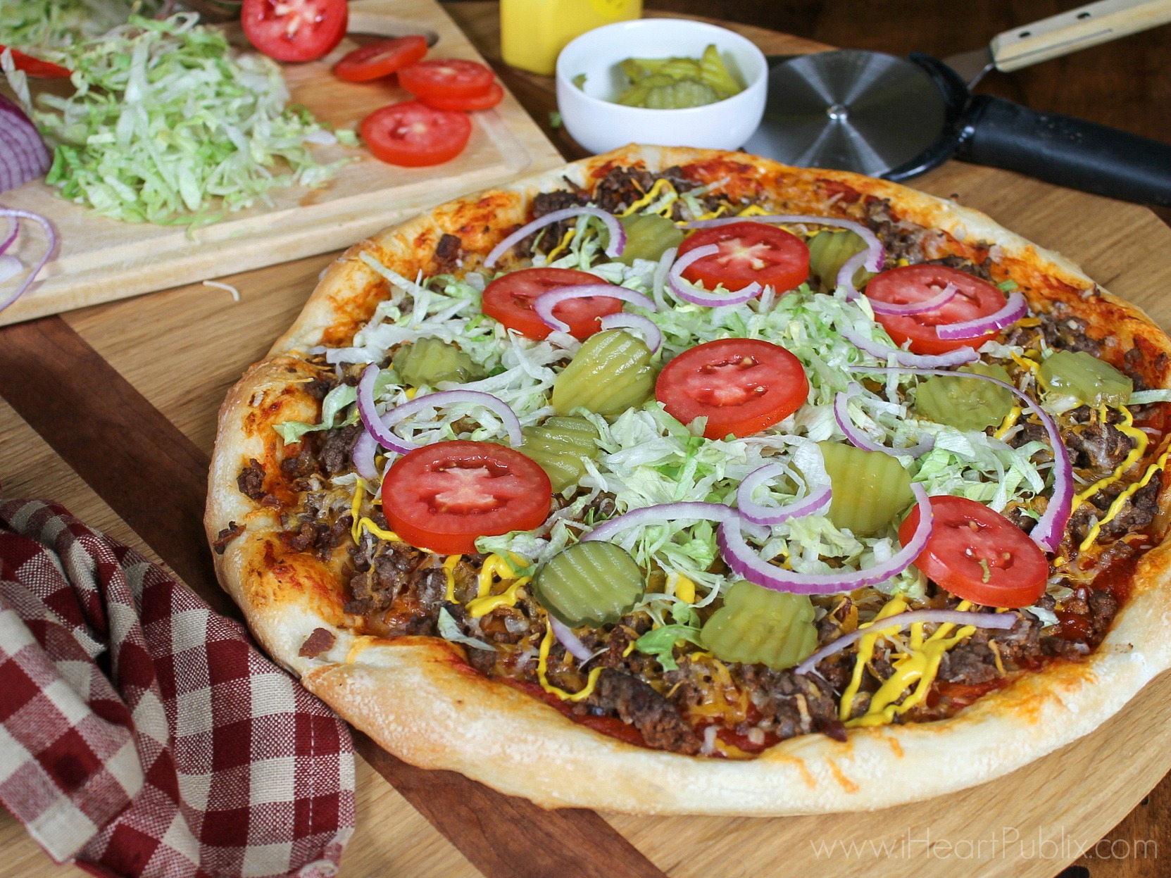 Bacon Cheeseburger Pizza - Super Meal To Go With The Sales At Publix