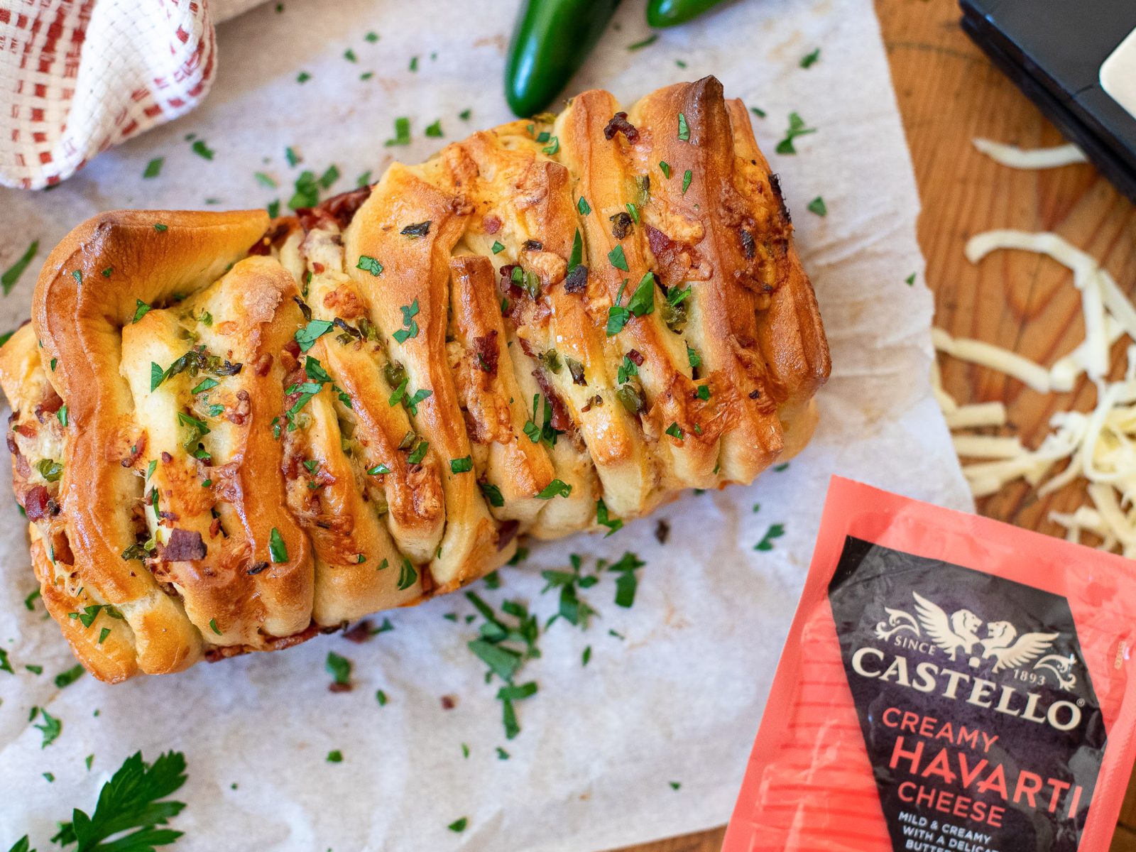 Castello® Cheese Is Perfect For My Creamy Havarti Pull-Apart with Bacon ...