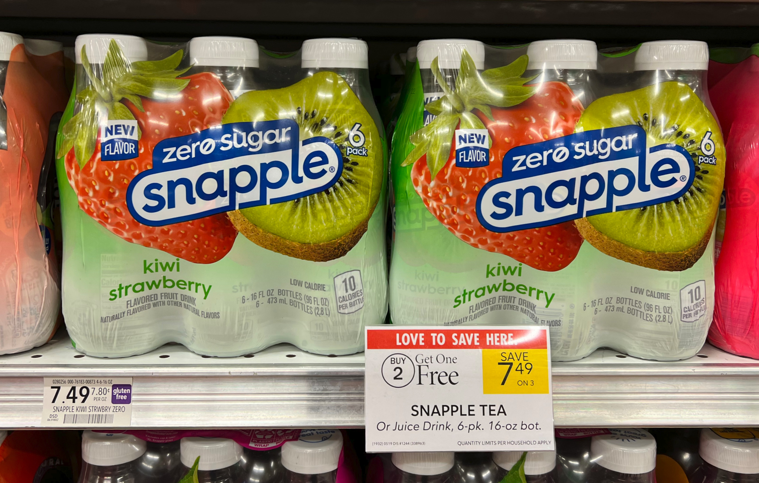 Zero Sugar Snapple 6-Packs As Low As $3.99 At Publix - iHeartPublix