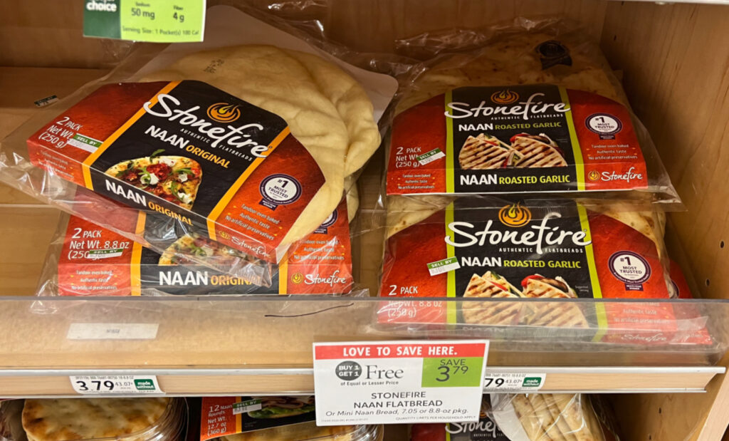 Stonefire Naan Flatbread Or Mini Naan Bread Just 90¢ At Publix ...