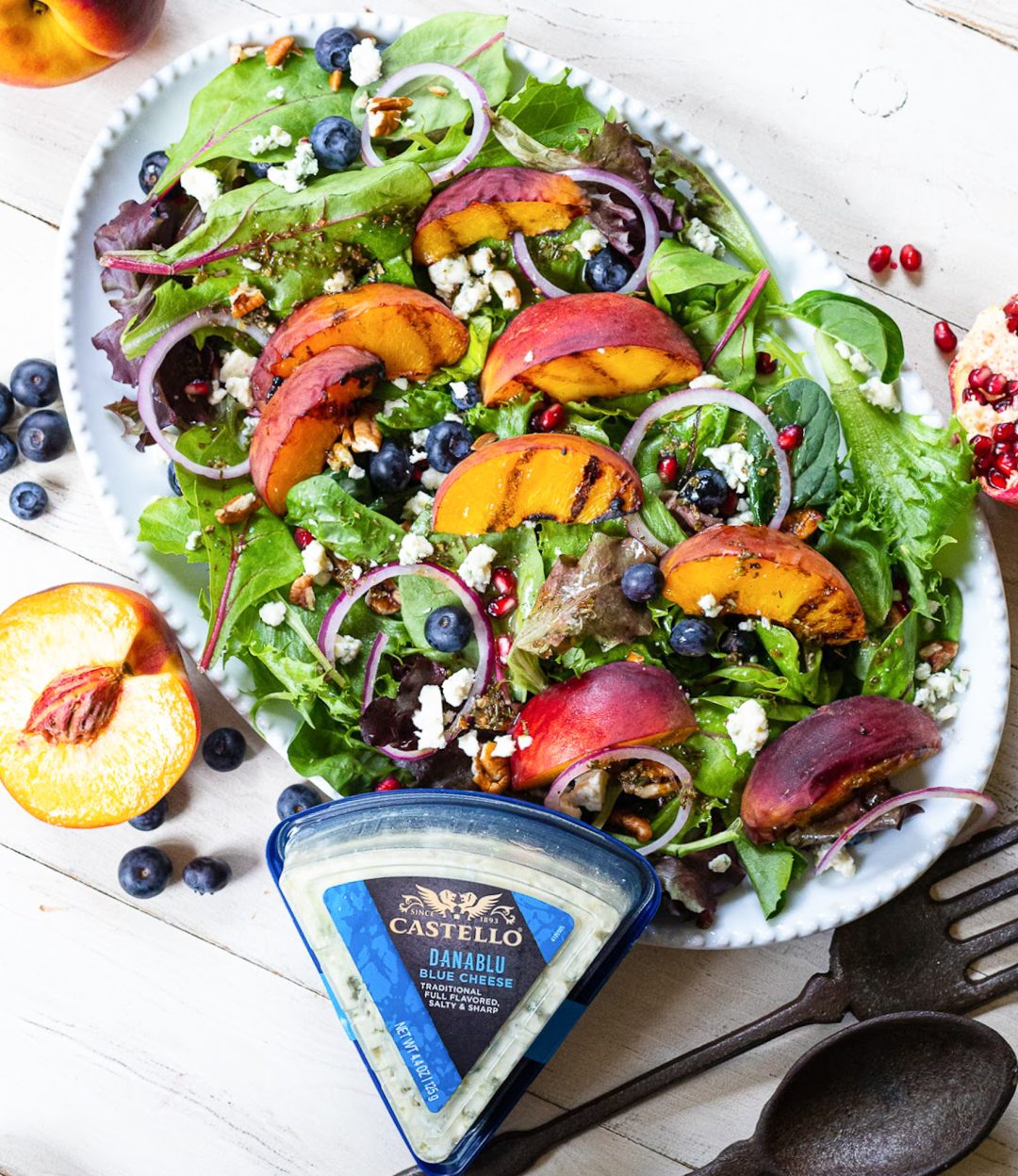 Try My Summertime Grilled Peach & Blue Cheese Salad & Save On Castello ...