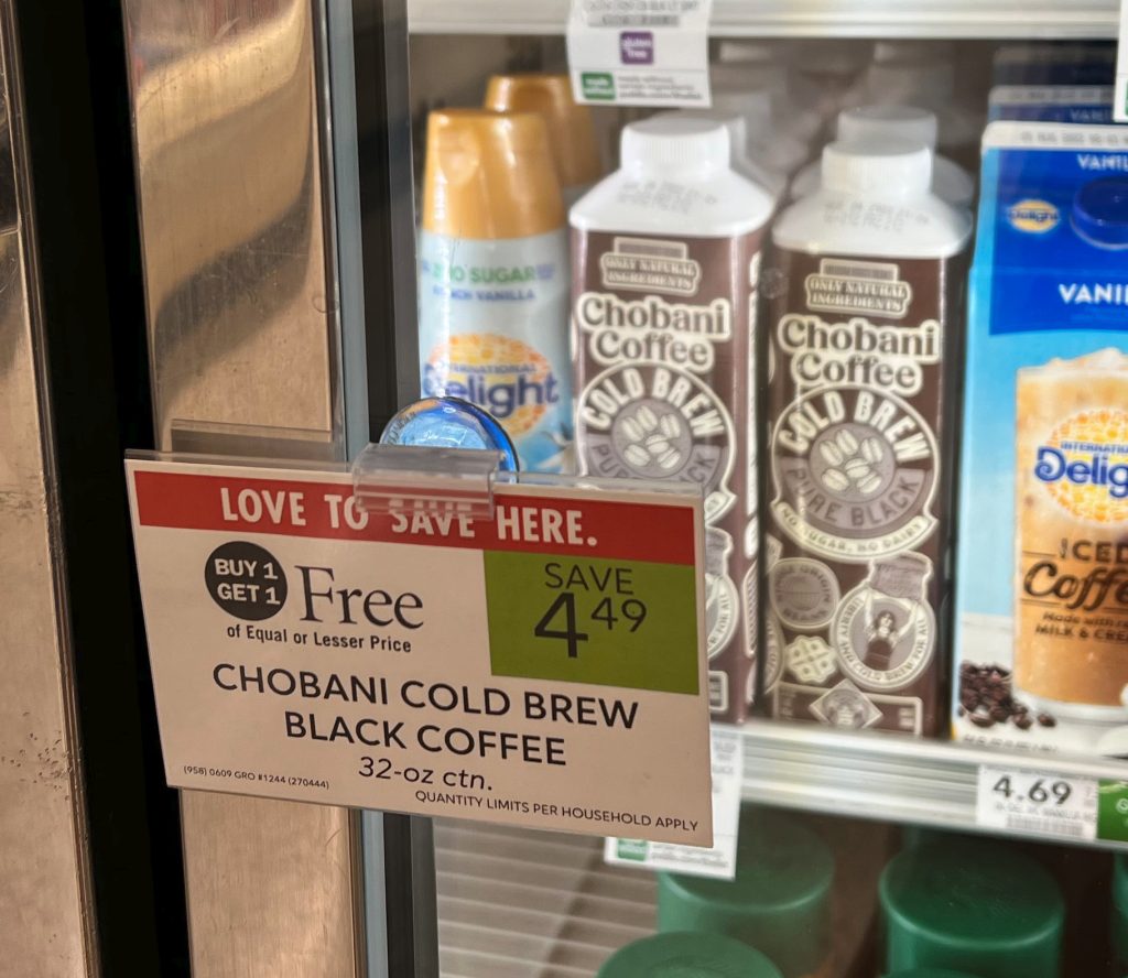 Chobani Cold Brew Black Coffee Just $1.25 At Publix - iHeartPublix