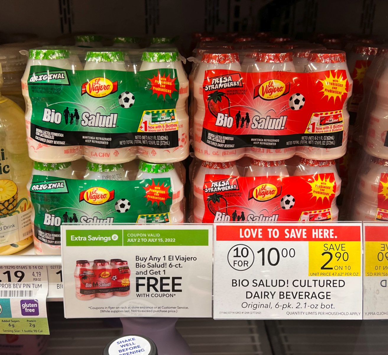 El Viajero Bio Salud! Probiotic Beverage 6-Pack Just 50¢ At Publix ...