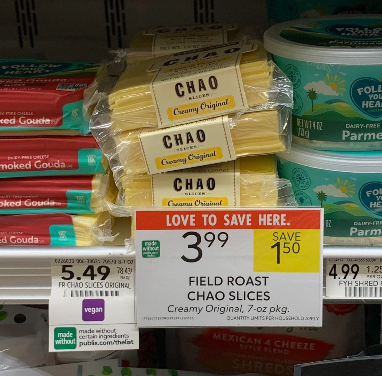 Field Roast Chao Plant-Based Cheese Slices Just $2.99 At Publix ...