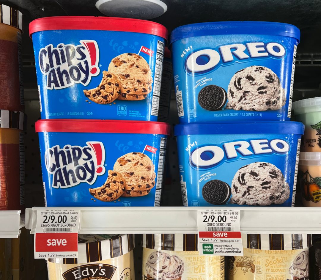 Chips Ahoy! or Oreo Frozen Dessert Just $3 At Publix (Regular Price $6. ...