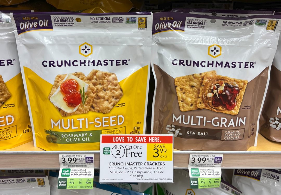 Crunchmaster Crackers Just $1.66 Per Bag At Publix - iHeartPublix