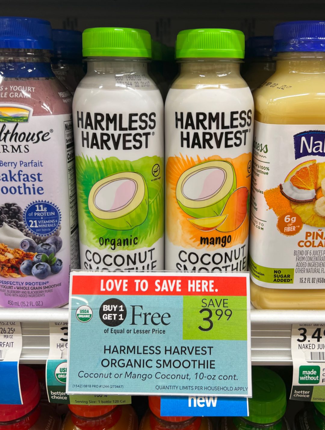Harmless Harvest Coconut Smoothie Just $1.25 At Publix (Regular Price ...