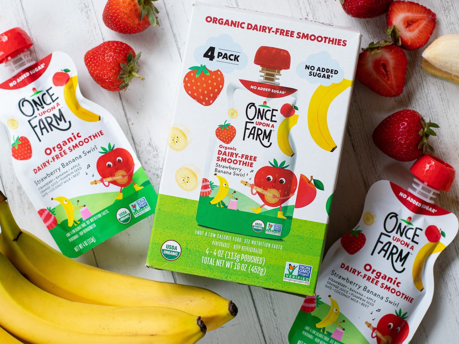 Once Upon a Farm Smoothie 4-Pack As Low As $3 At Publix (Regular Price ...