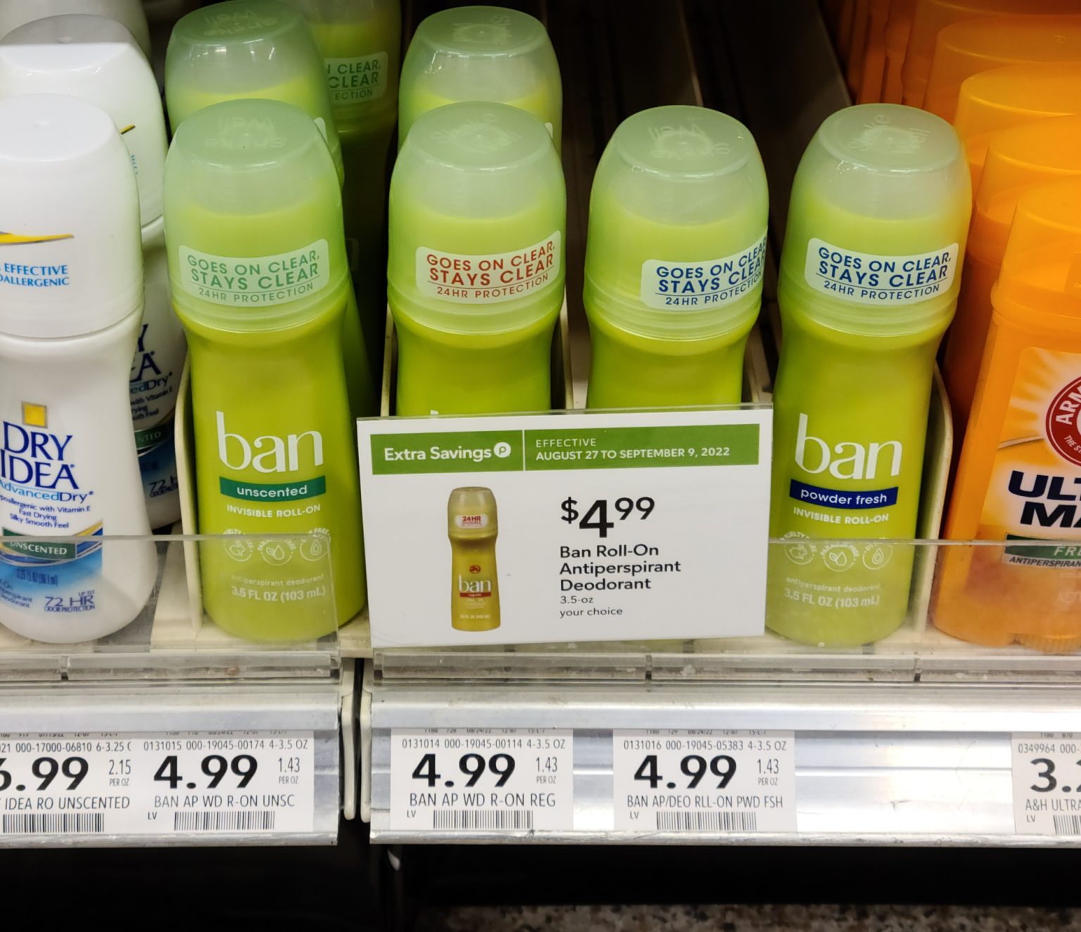 Ban Roll-On Antiperspirant Deodorant Only $3.49 At Publix - iHeartPublix