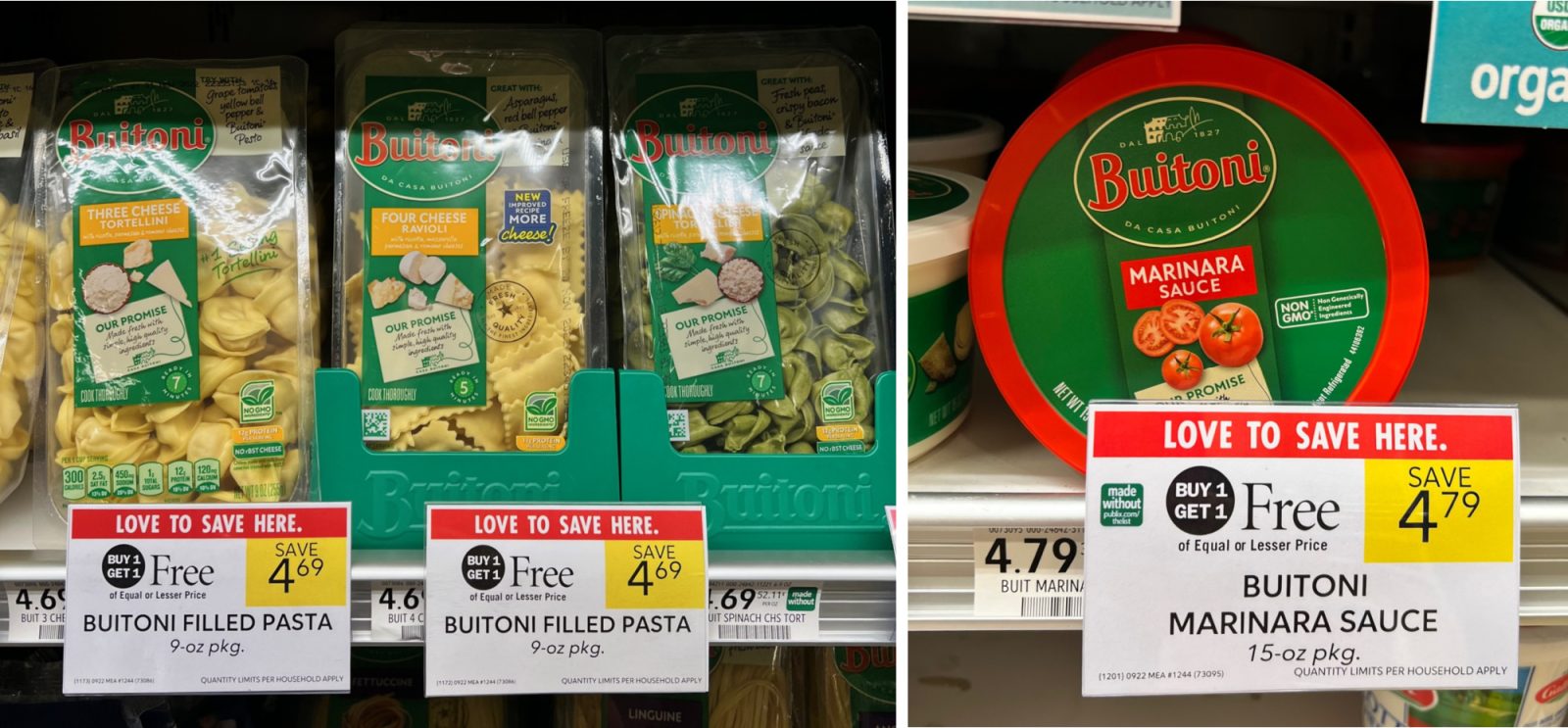 Buitoni Pasta As Low As 35¢ At Publix (Plus Cheap Sauce) - iHeartPublix