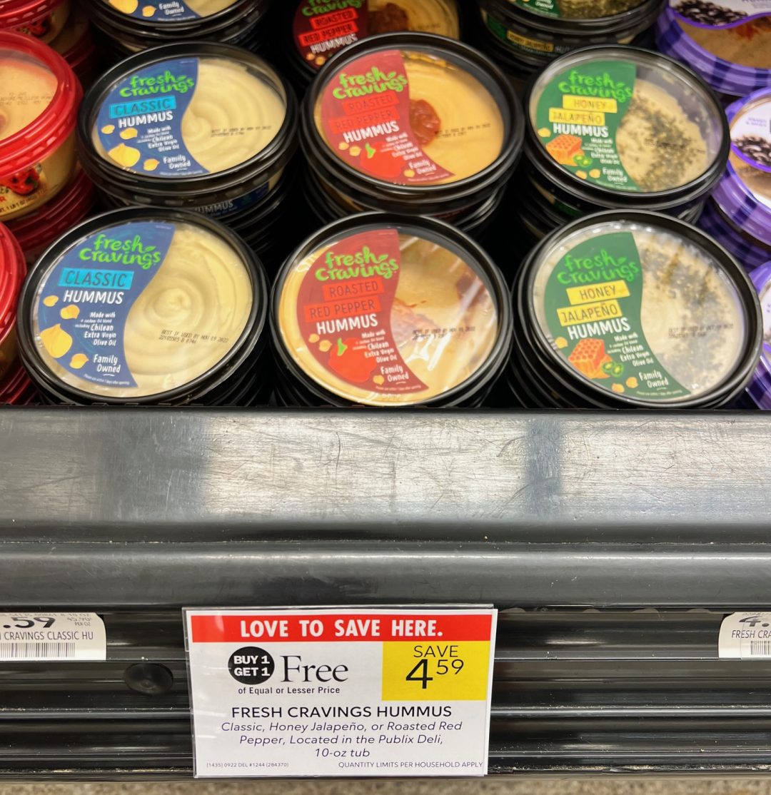 Get Fresh Cravings Hummus As Low As $1.30 At Publix – TODAY ONLY ...