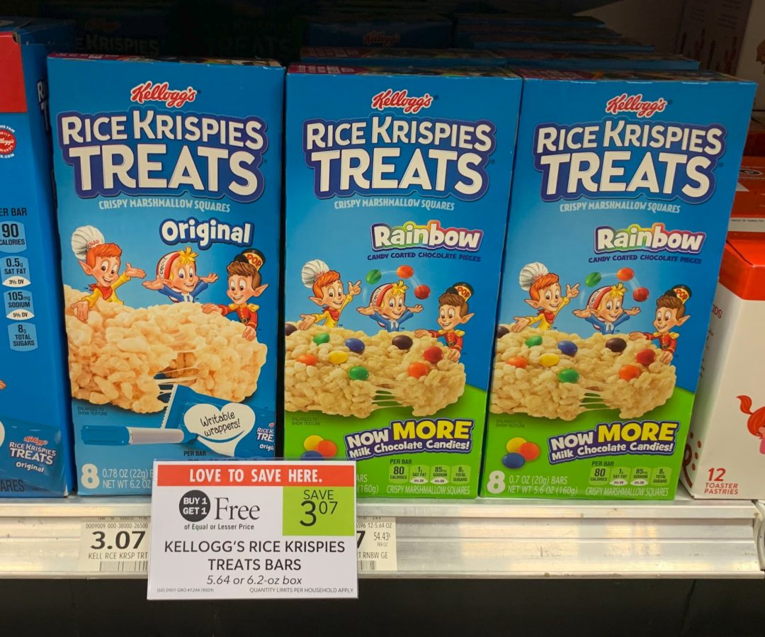 Kellogg’s Rice Krispies Treats Just $1.04 Per Box At Publix - iHeartPublix