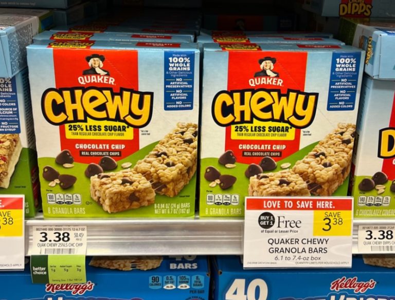 Quaker Chewy Bars Just $1.19 Per Box At Publix - iHeartPublix