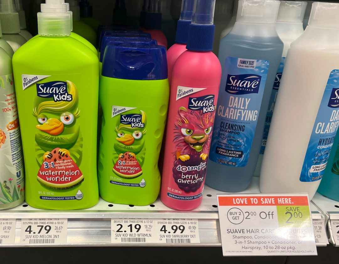 Suave Sale Makes Kids Hair Care As Low As $1.19 Per Bottle At Publix ...