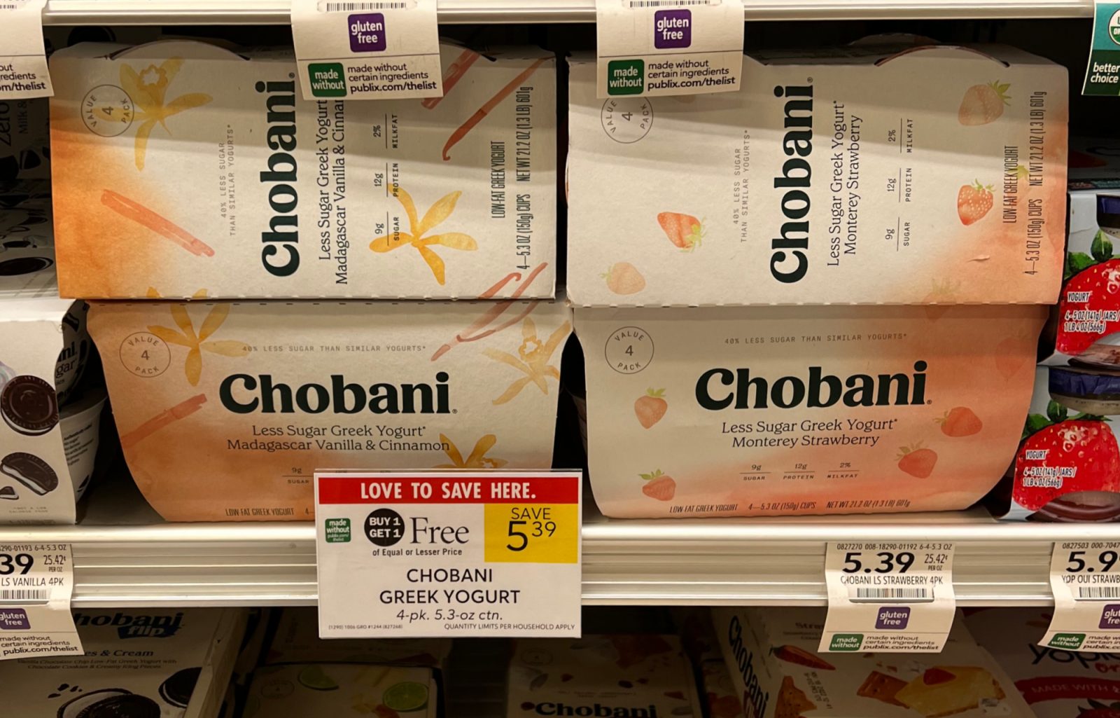 Chobani Greek Yogurt 4-Packs Just $1.70 At Publix (42¢ Per Cup ...