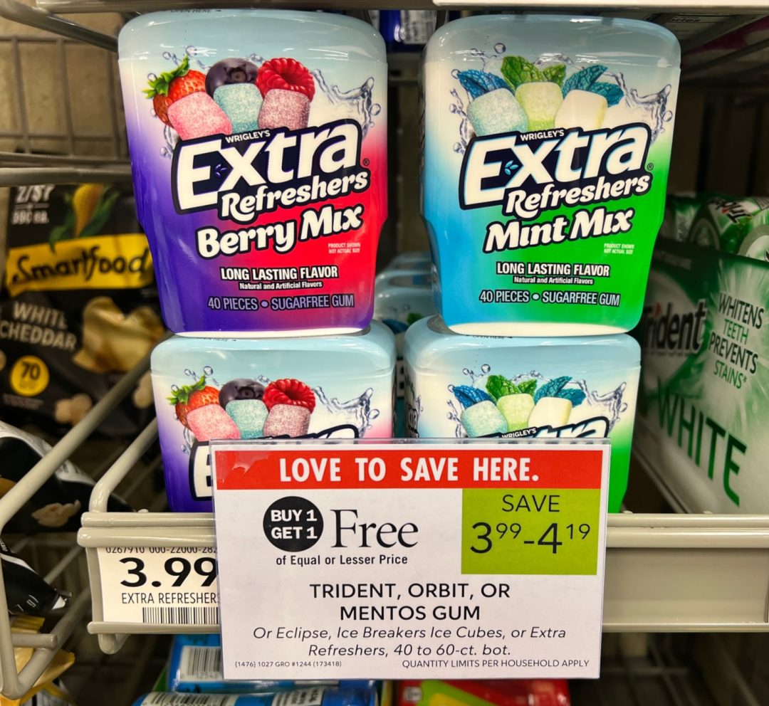 Extra Refreshers Gum Just $1.75 At Publix - iHeartPublix