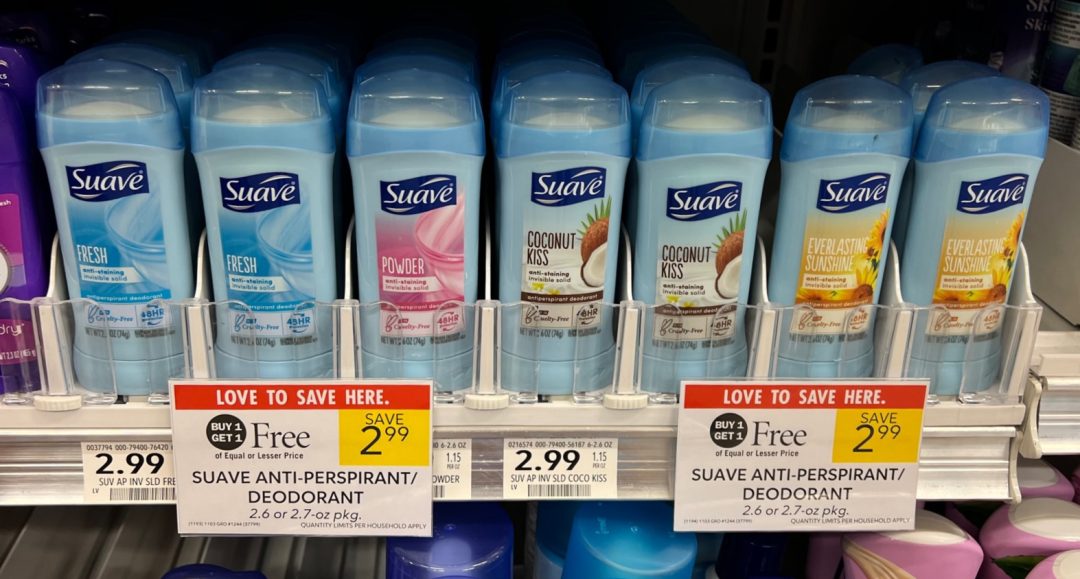 Suave Deodorant As Low As $1 At Publix – Less Than Half Price ...