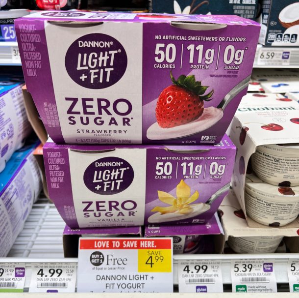 Stock Up – Dannon Light + Fit Zero Sugar 4-Packs On Sale Buy One, Get ...