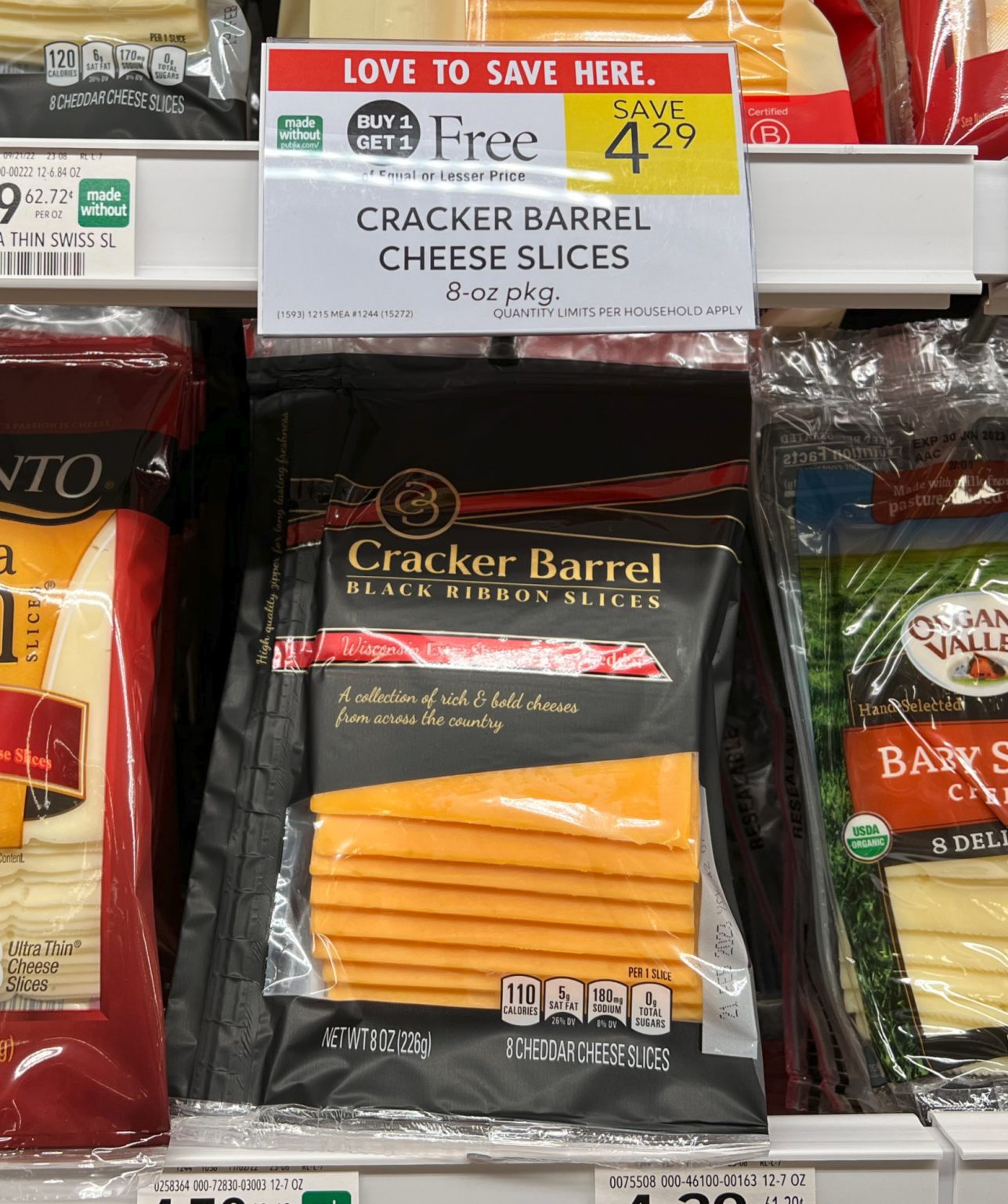 Cracker Barrel Sliced Cheese Just $1.40 At Publix - iHeartPublix