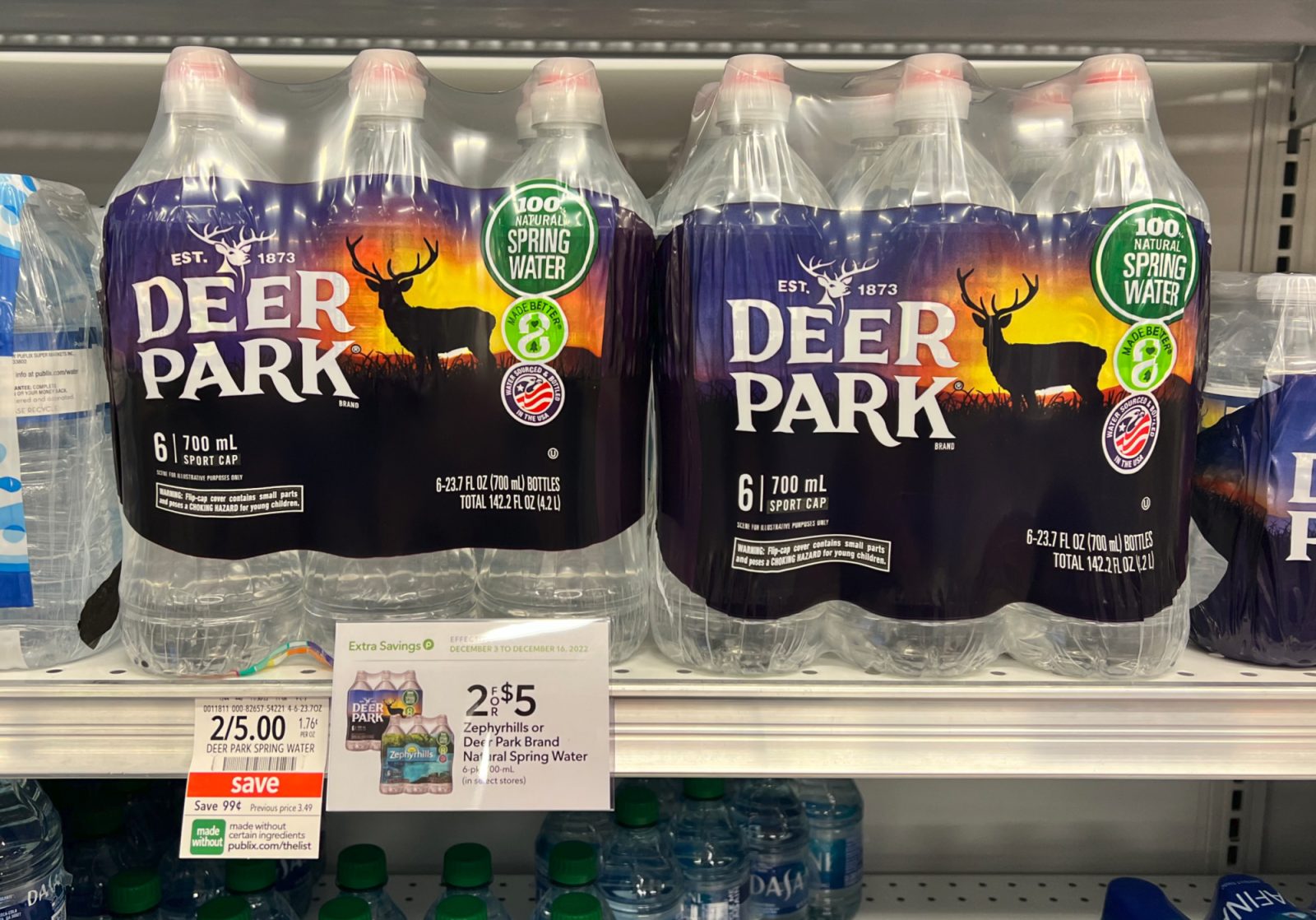 Deer Park Brand Natural Spring Water 6-Pack Just $1.75 At Publix ...