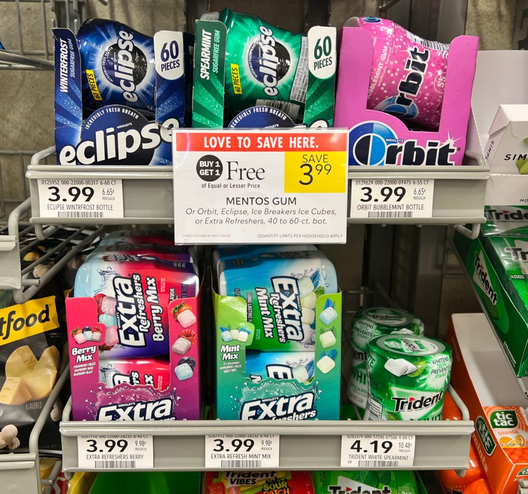 Extra Refreshers Gum Just $1.25 At Publix - iHeartPublix