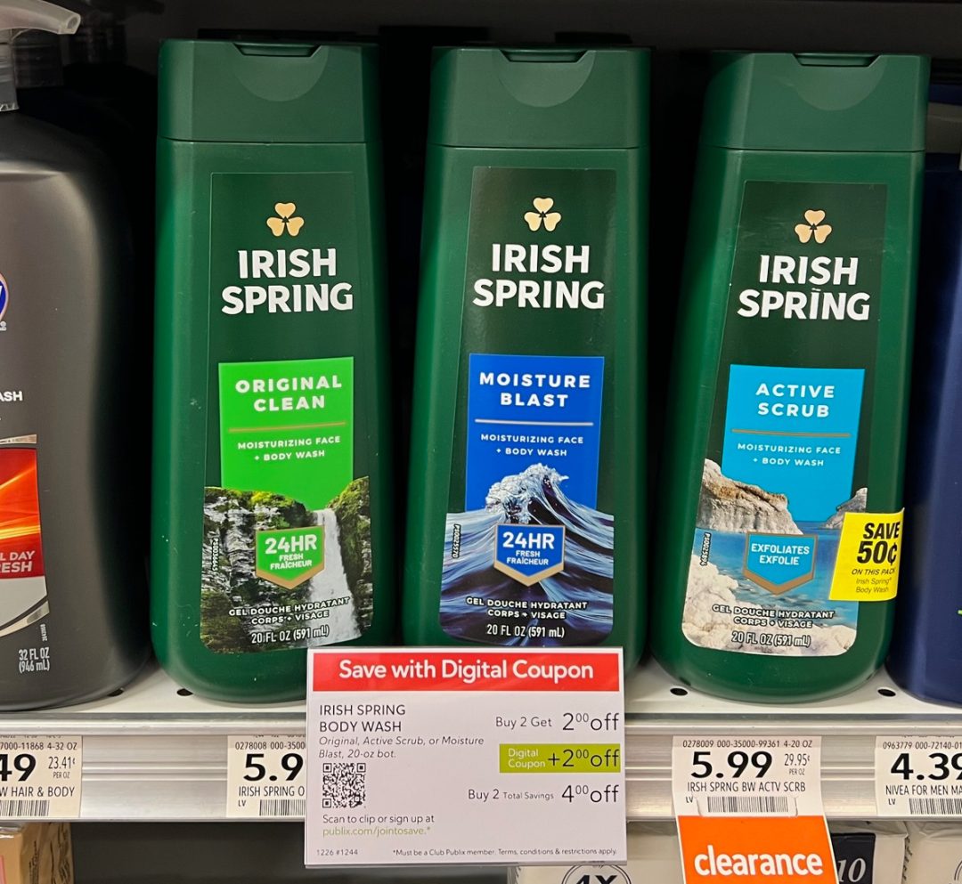 Irish Spring Body Wash Only $3.99 At Publix - iHeartPublix