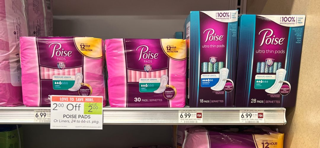 Poise Pads As Low As $1.99 At Publix - iHeartPublix