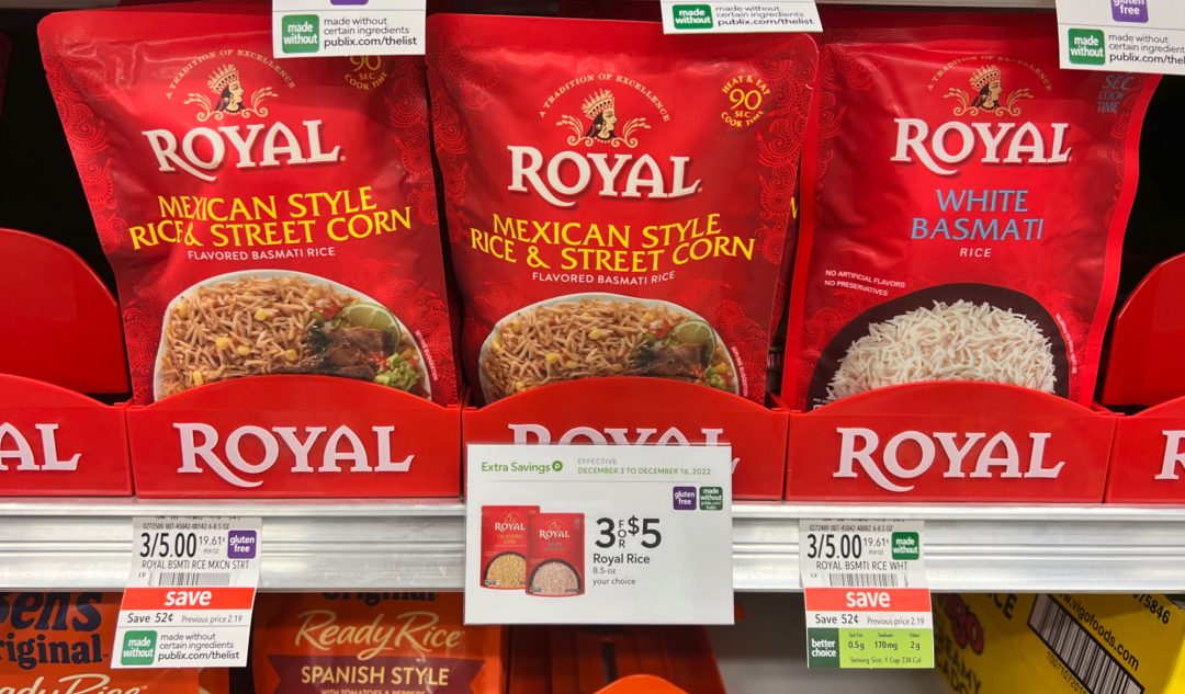 Get Royal Ready To Heat Rice As Low As 67¢ At Publix - iHeartPublix
