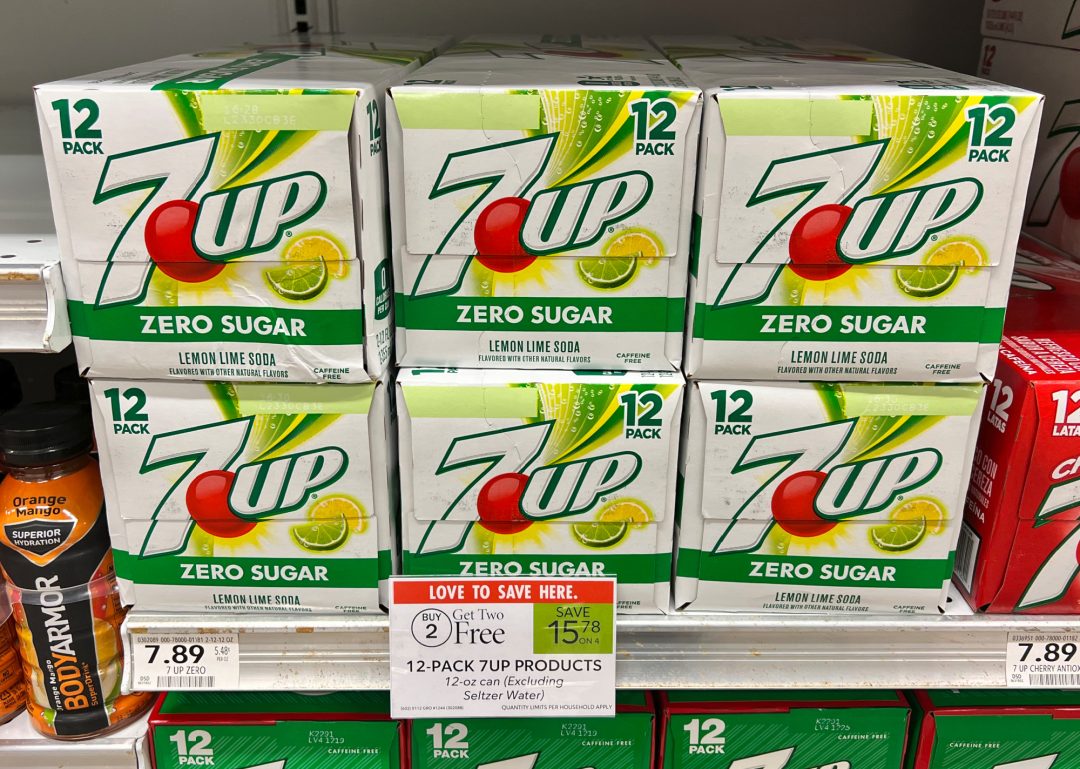 7Up Zero Sugar 12-Packs Just $2.45 At Publix (Regular Price $7.89 ...