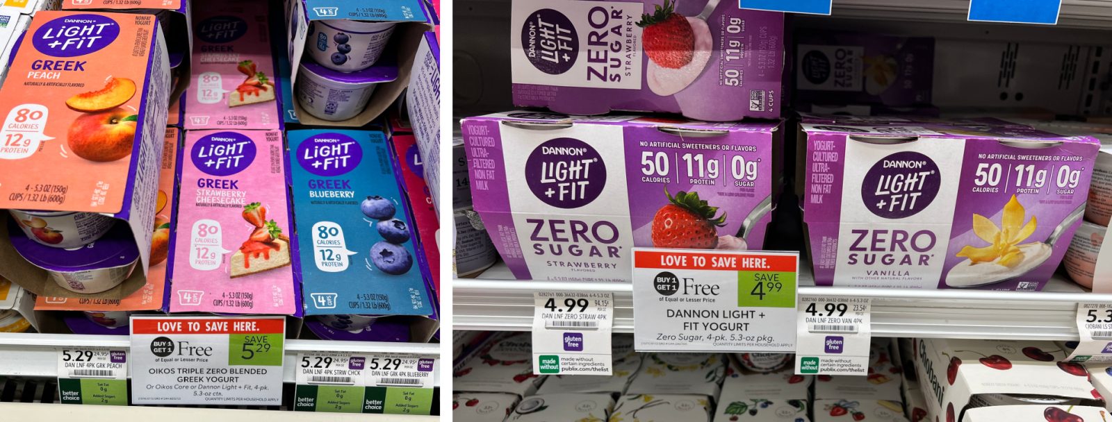 Dannon Light+Fit Yogurt 4-Pack As Low As $1 At Publix - iHeartPublix