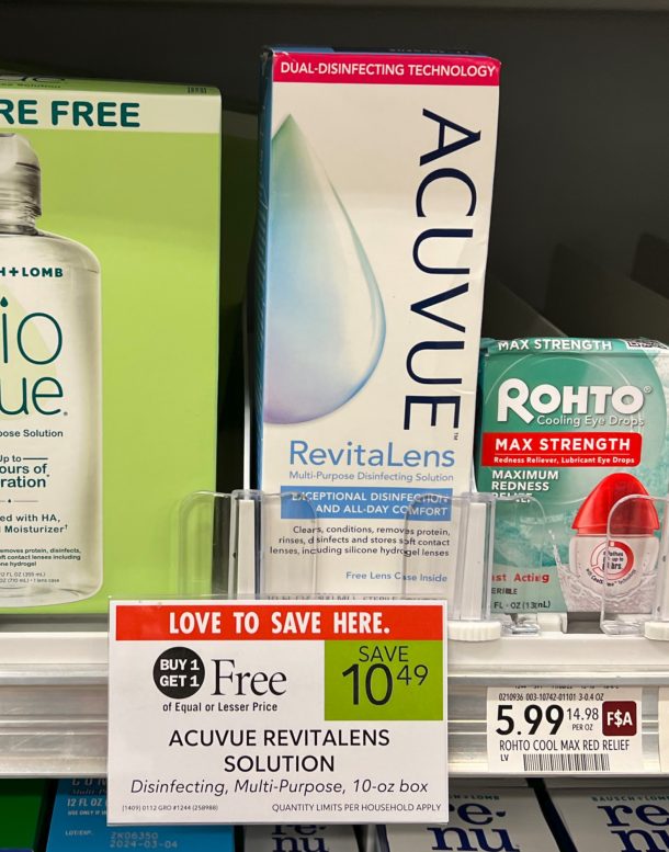 Acuvue RevitaLens Solution Just $1.25 At Publix - iHeartPublix