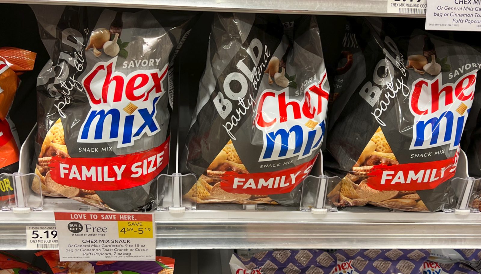 Get Family Size Bags Of Chex Mix For As Little As $1.85 Per Bag At ...