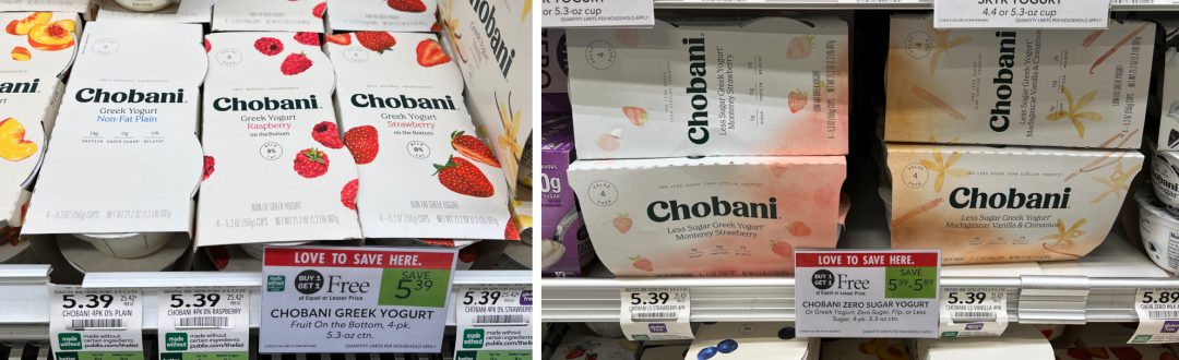Chobani Greek Yogurt 4-Packs Just $2.20 At Publix (55¢ Per Cup ...