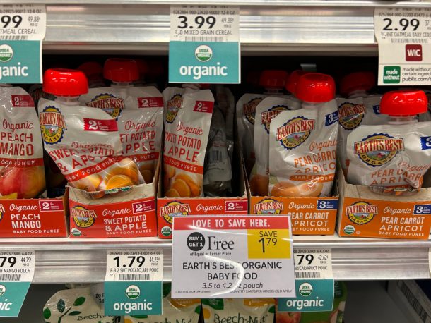 Earth’s Best Organic Baby Food As Low As 57¢ Per Pouch At Publix ...