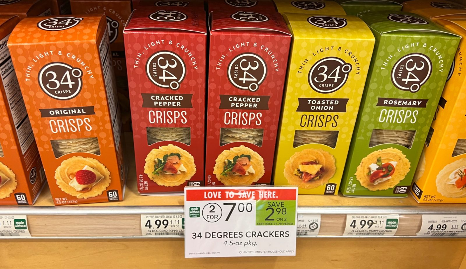 Grab A Box Of 34 Degrees Crisps For Just $2 At Publix - iHeartPublix