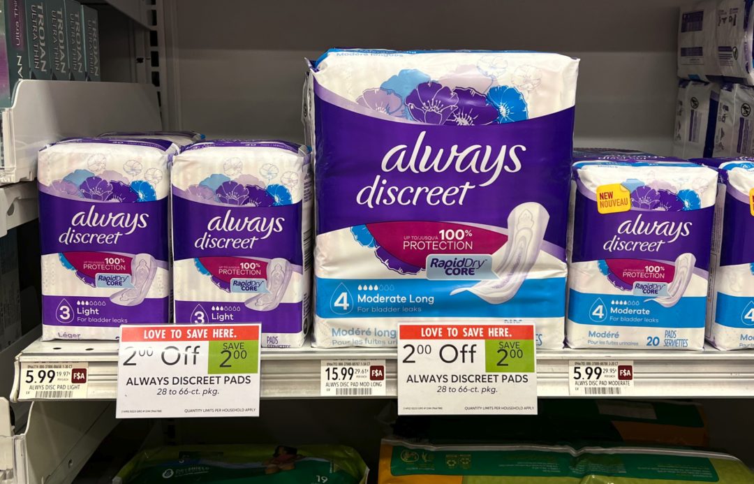 Always Discreet Pads As Low As 99¢ At Publix – Deal Ends 2/25 ...