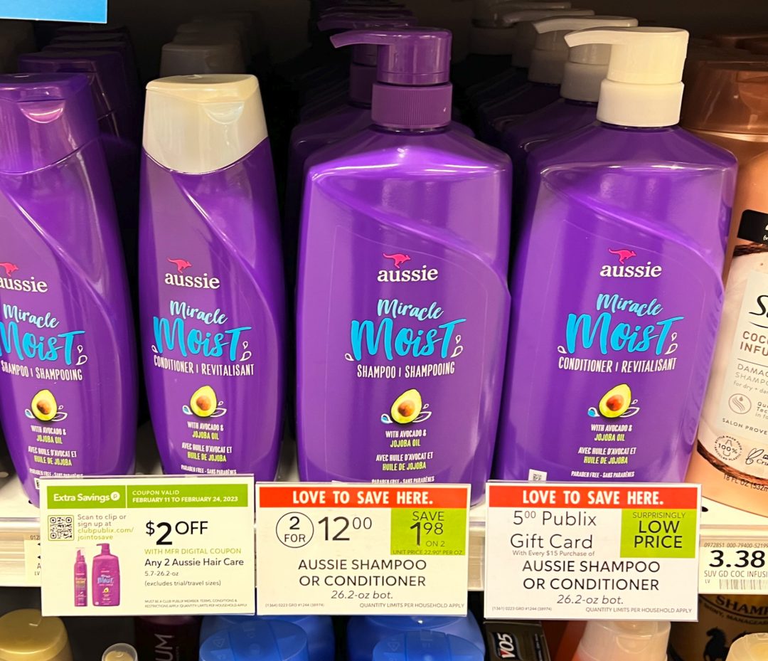 Big Bottles Of Aussie Hair Care As Low As $3.67 Each At Publix ...