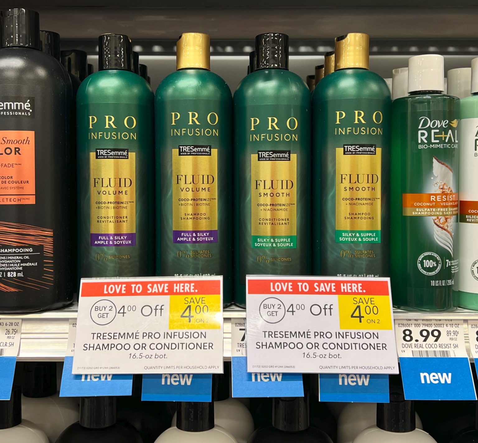 TRESemme Pro Infusion Shampoo And Conditioner Just $3.49 Per Bottle At ...