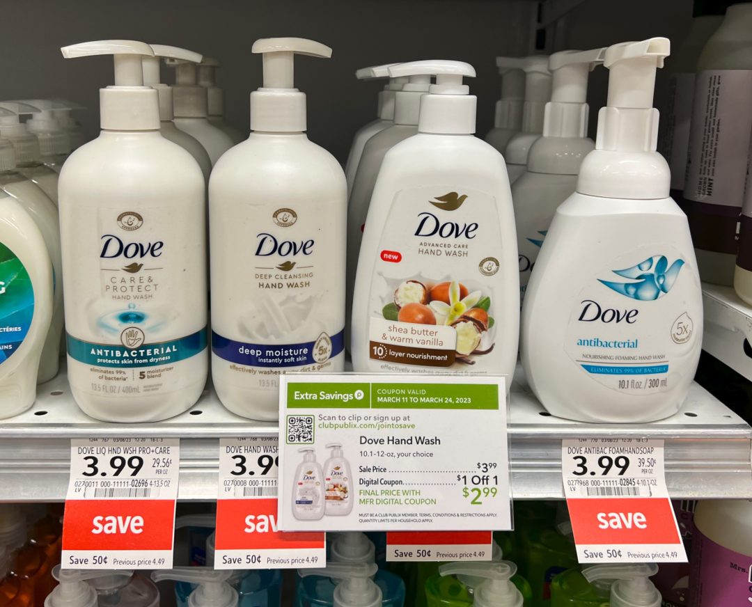 Dove Hand Wash Only $2 At Publix – Less Than Half Price - iHeartPublix