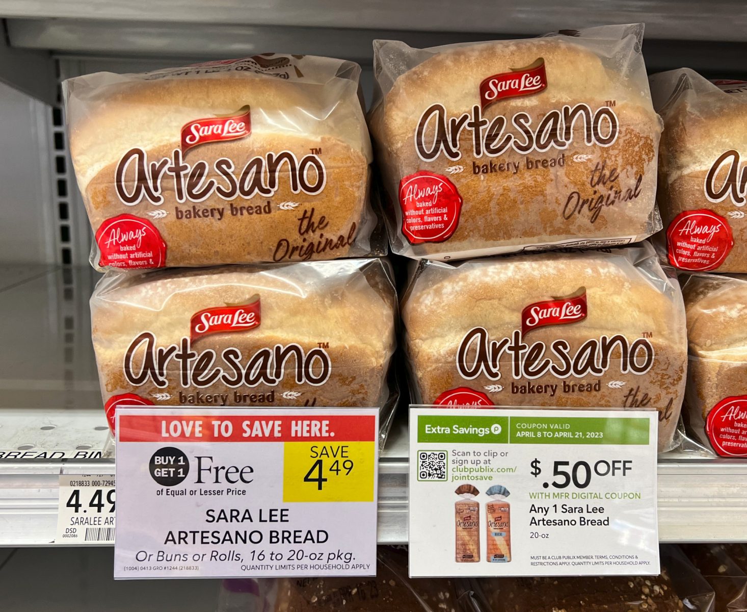 Sara Lee Artesano Bread As Low As $1.75 At Publix - iHeartPublix