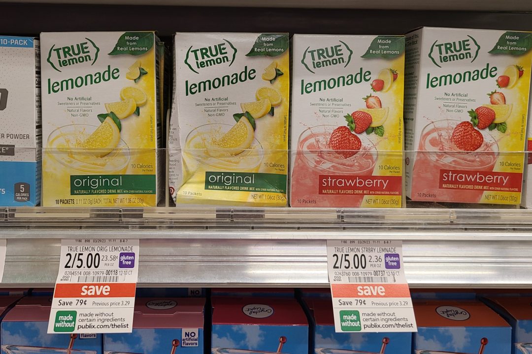 True Lemon Drink Mix Just $2 At Publix - iHeartPublix
