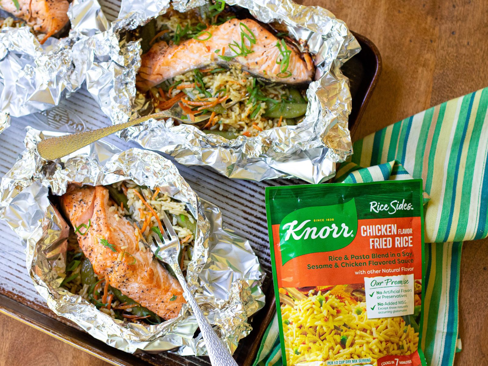 Weeknight Salmon & Rice Foil Packets - iHeartPublix