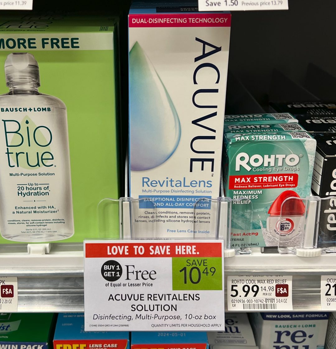 Acuvue RevitaLens Solution Just 25¢ At Publix - iHeartPublix